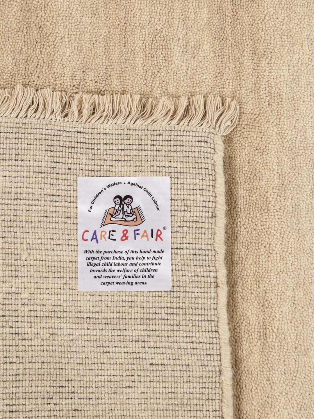 Rugvista premium - Handloom fringes - Crem-bej 200 x 300 cm Covor Lână ...