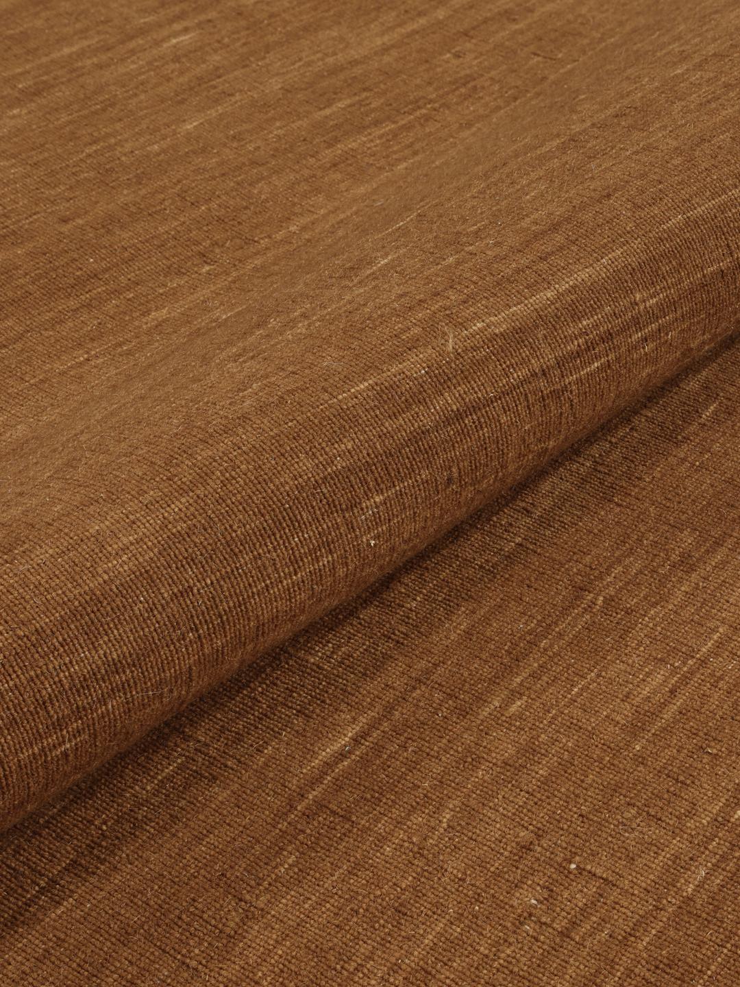 Rugvista core - Handloom flat - Ruskea, Pyöreä Ø 200 cm Villamatto ...