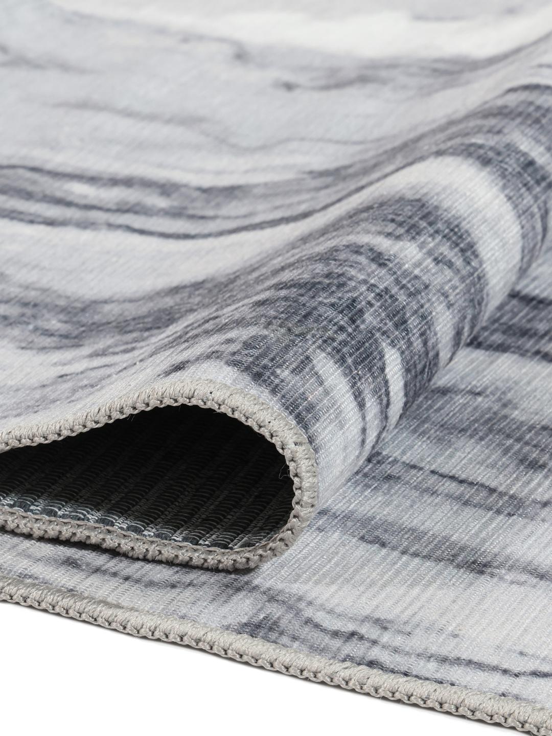 Rugvista essential - Marble stone - Grijs 160 x 230 cm Katoen ...