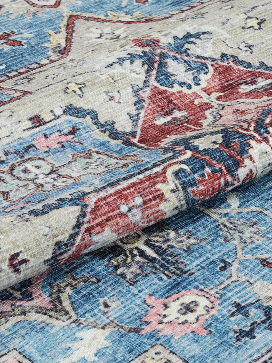 Rugvista essential - Georgia Oriental - Blå / Flerfärgad 200 x 300 cm ...