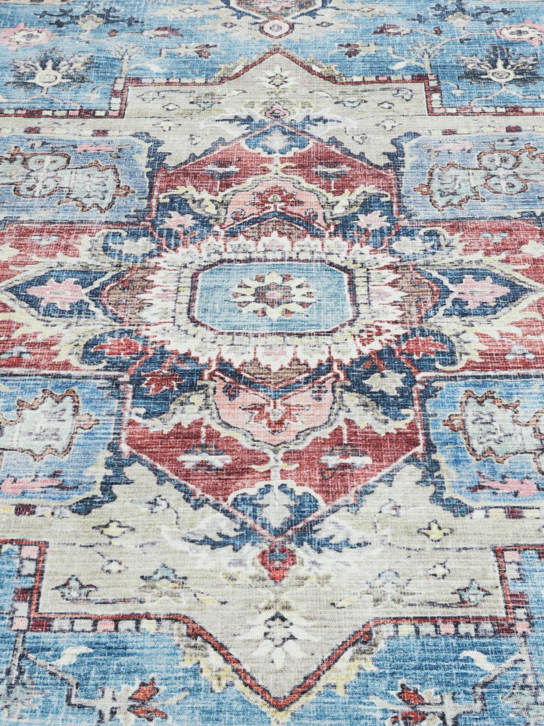 Rugvista essential - Georgia Oriental - Blå / Flerfärgad 200 x 300 cm ...