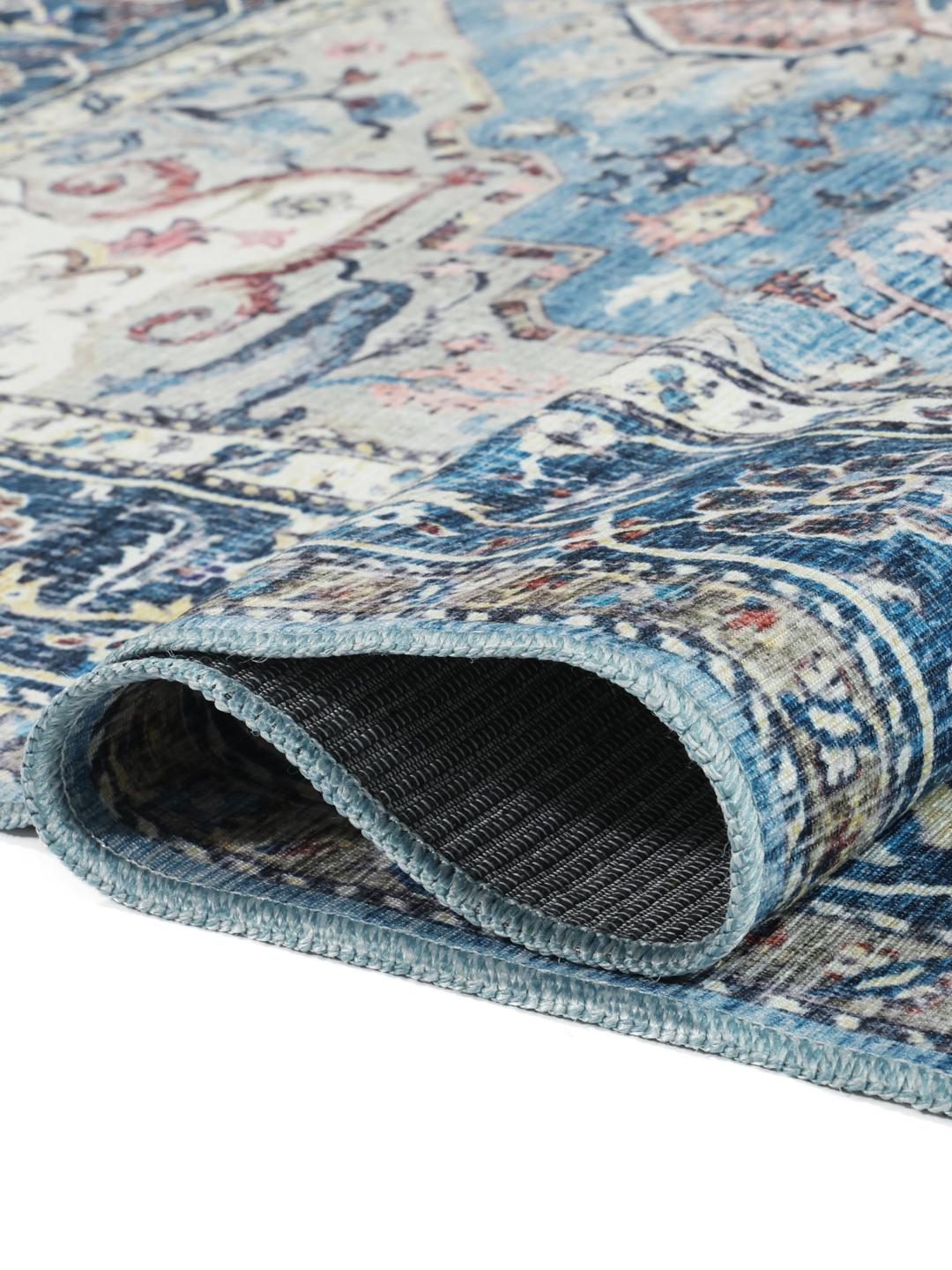 Rugvista essential - Georgia Oriental - Blå / Flerfärgad 200 x 300 cm ...