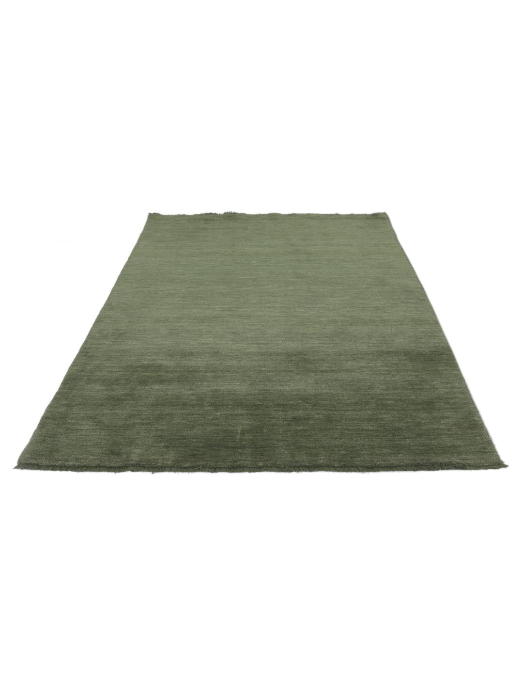 Rugvista premium - Handloom fringes - Forest Green 200 x 300 cm Wool ...