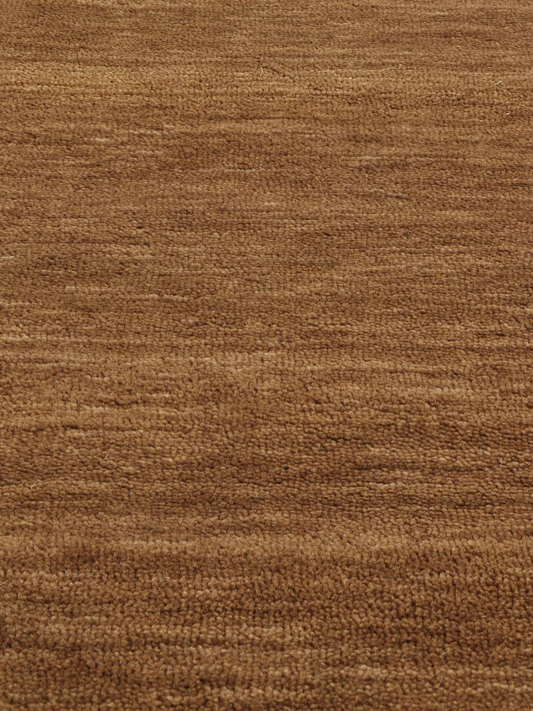 Rugvista premium - Handloom fringes - Ruskea 250 x 250 cm Villamatto ...