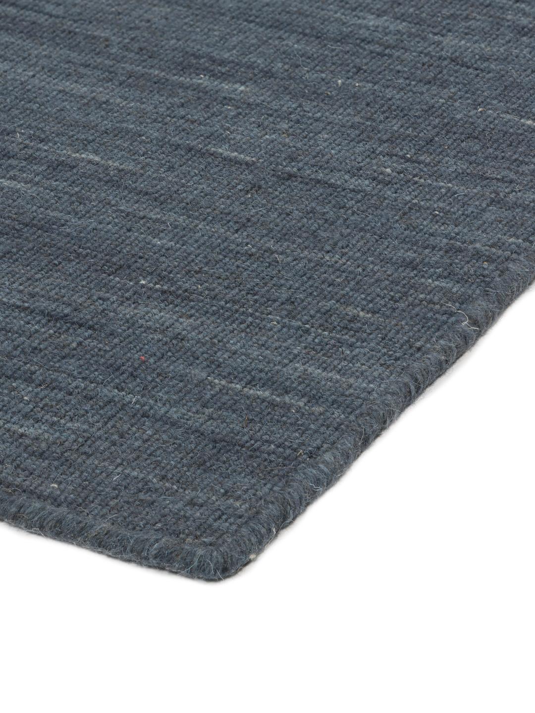 Rugvista core - Handloom flat - Navy Blue 140 x 200 cm Wool Rug - Rugvista