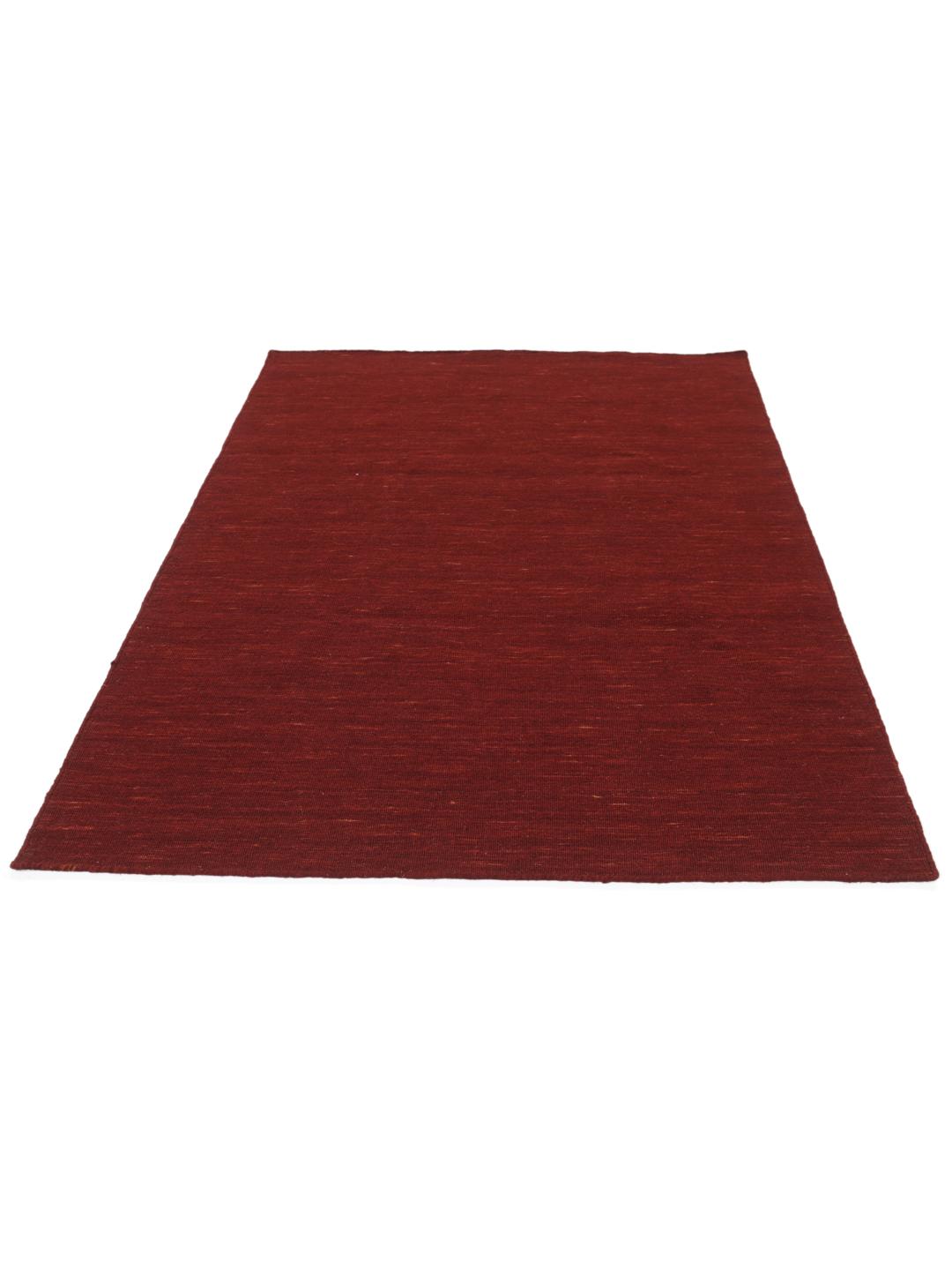 Rugvista core - Handloom flat - Dark Red 200 x 300 cm Wool Rug - Rugvista
