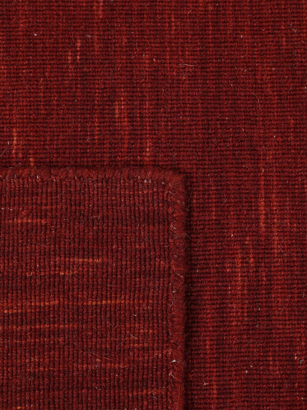 Rugvista core - Handloom flat - Dark Red 200 x 300 cm Wool Rug - Rugvista
