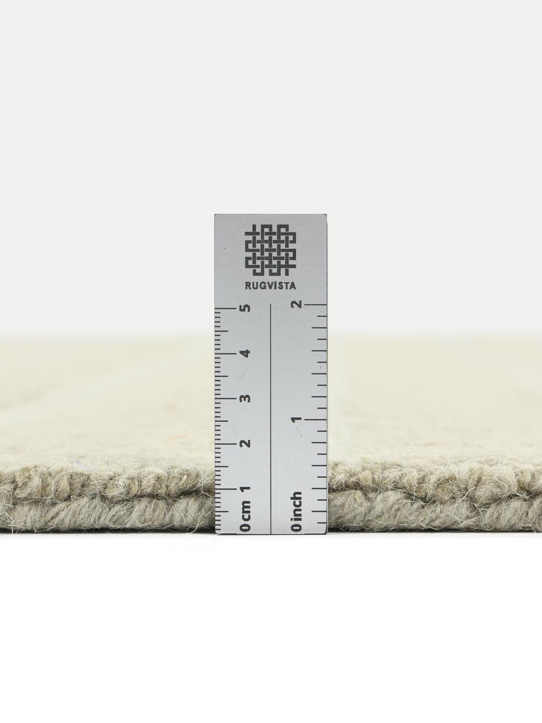 Rugvista core - Ribbone - Grønn 250 x 250 cm Ullteppe - Rugvista