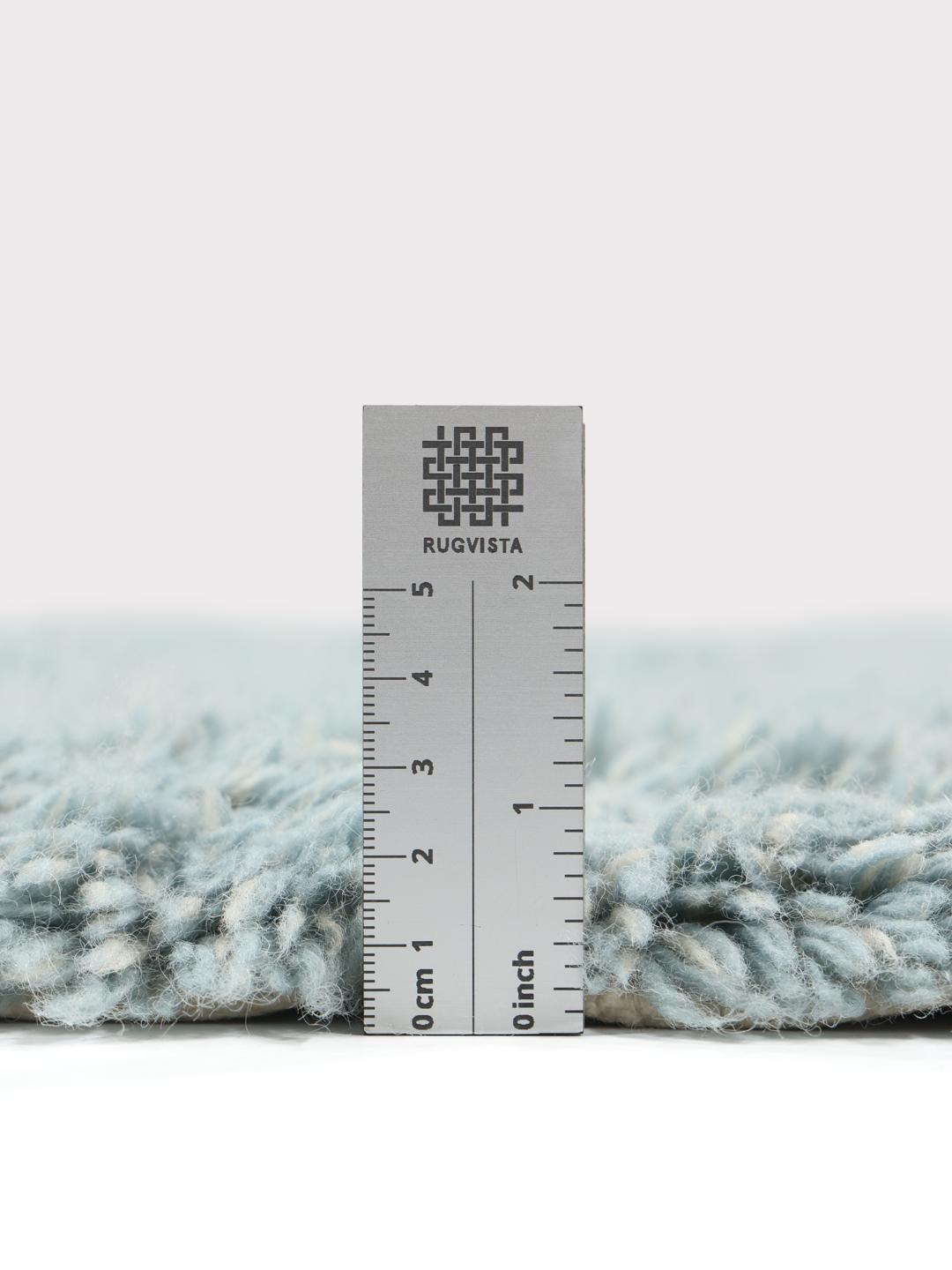 Rugvista core - Mela shaggy - Blå 160 x 230 cm Ullteppe - Rugvista