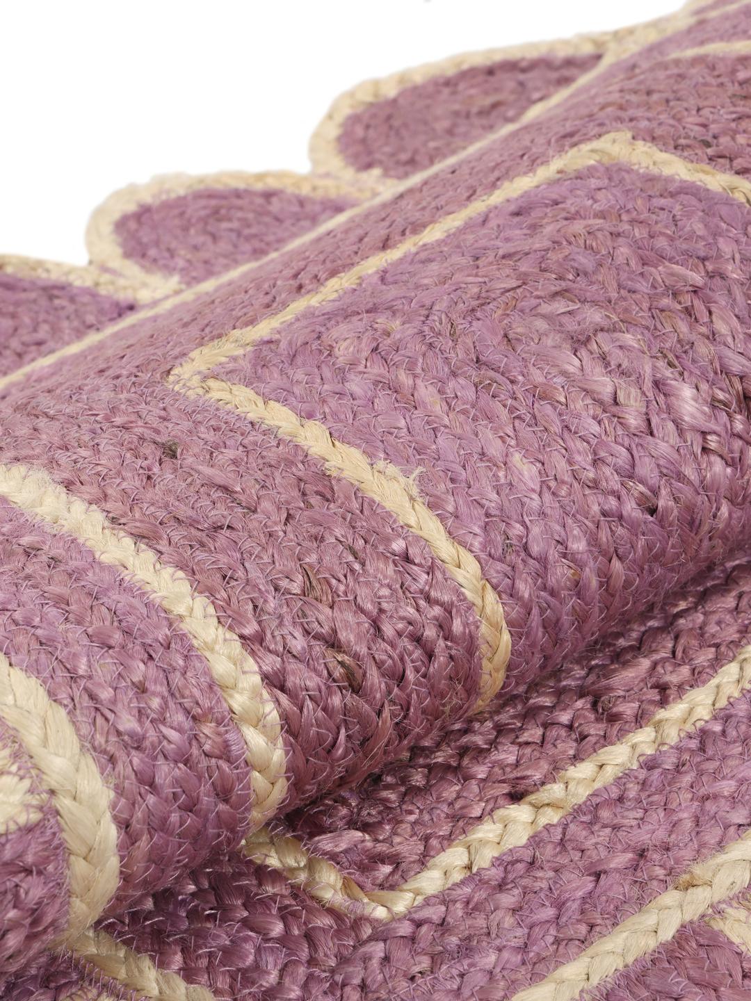 Rugvista essential - Mia - Purple / White 140 x 200 cm Jute Rug - Rugvista