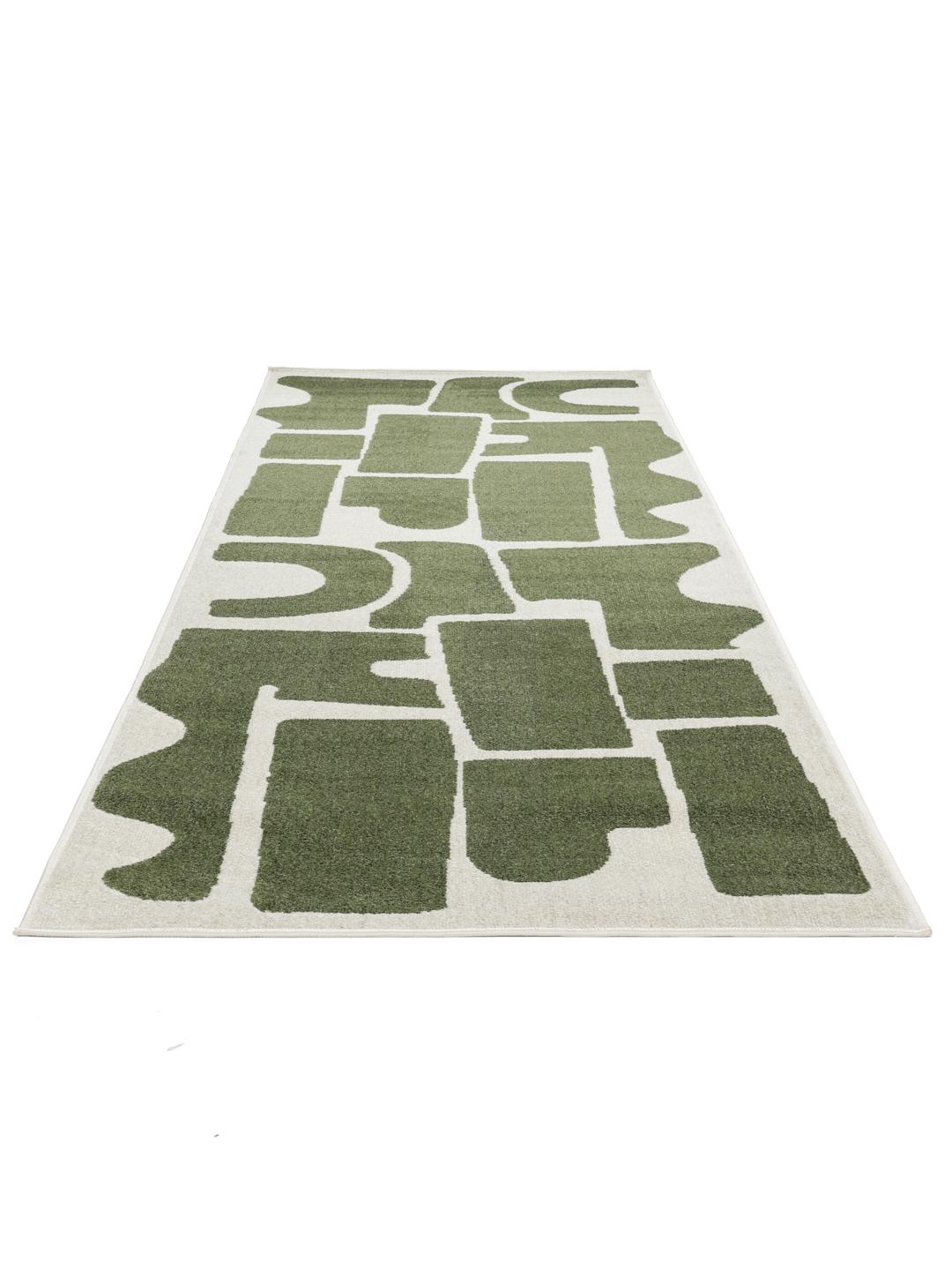 Rugvista essential - Contour - Green / Off White, Runner 80 x 250 cm ...