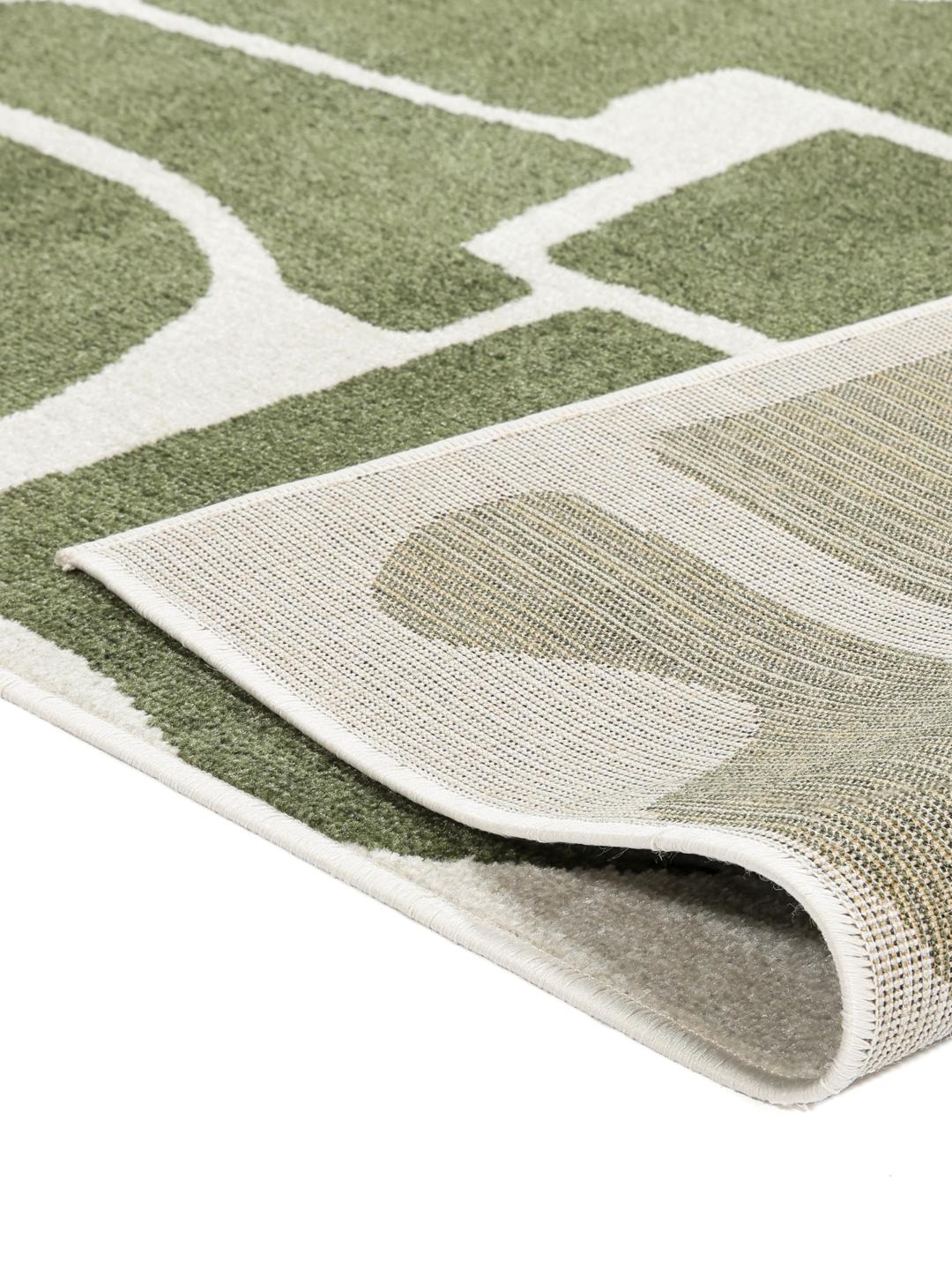 Rugvista essential - Contour - Green / Off White 200 x 300 cm Rug ...