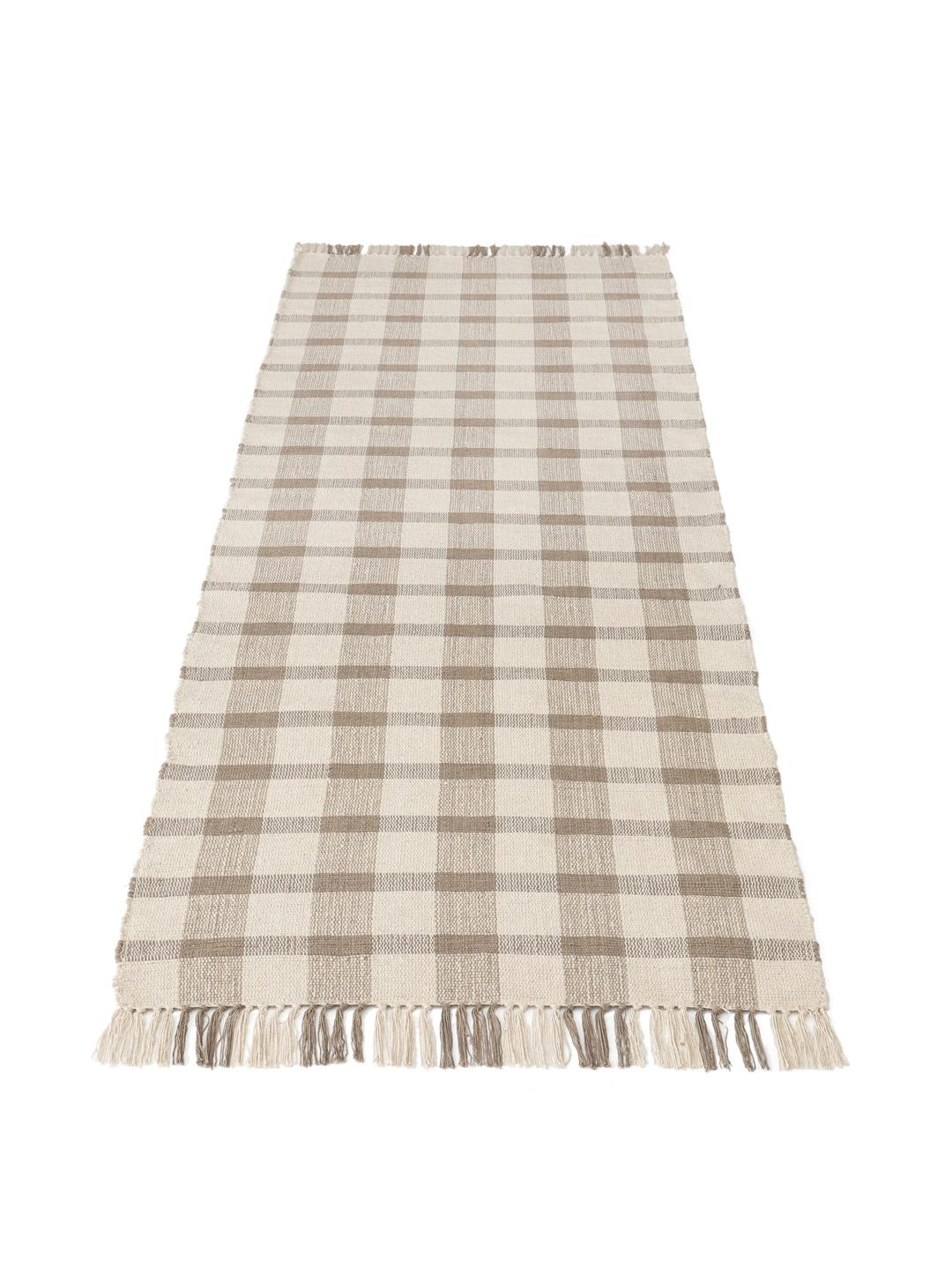 Rugvista essential - Haven - Lysebrun / Naturhvitt, Avlang 80 x 250 cm ...