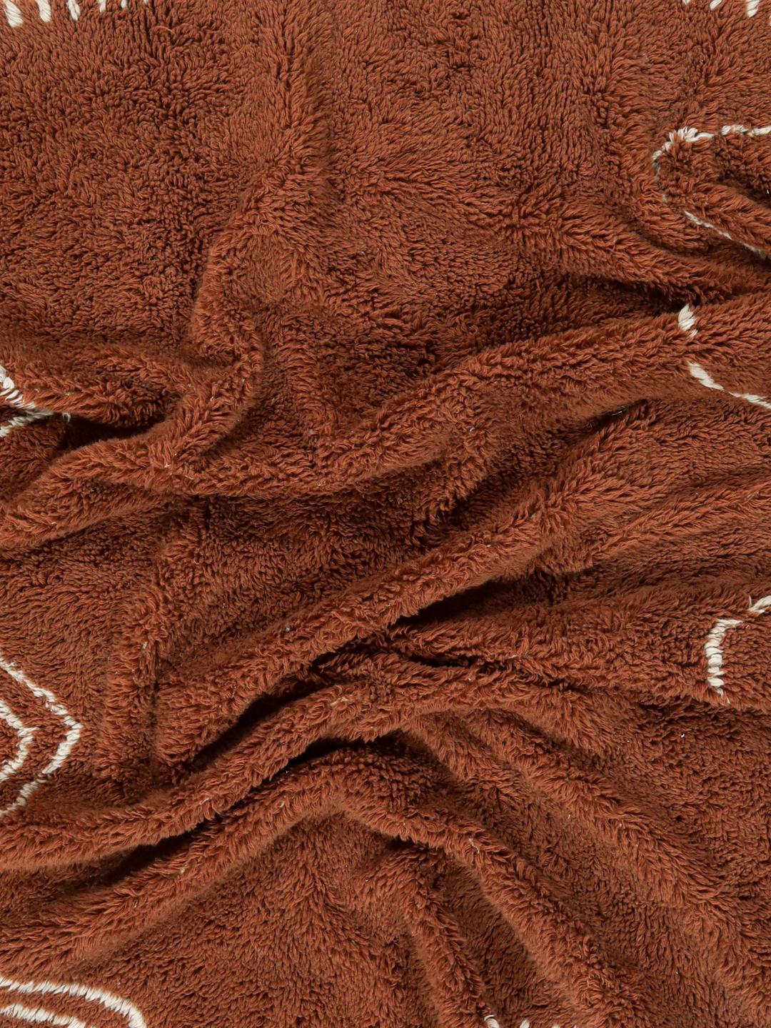 Rugvista core - Rifka - Rust Red / Off White 140 x 200 cm Wool Rug ...