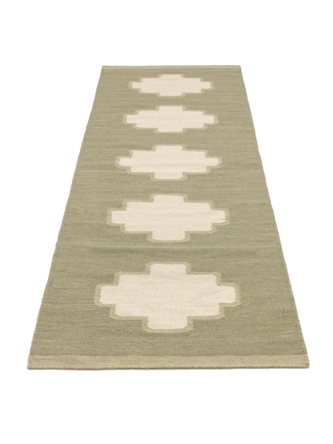 Rugvista core - Tucson - Green / Light Green, Runner 80 x 250 cm Wool ...