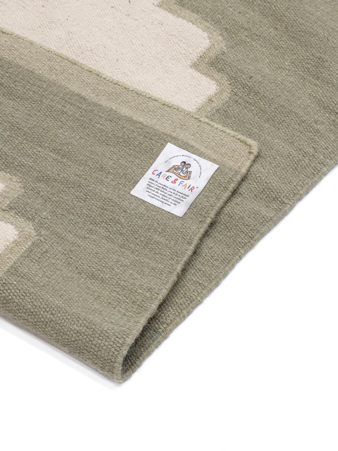 Rugvista core - Tucson - Green / Light Green, Runner 80 x 250 cm Wool ...