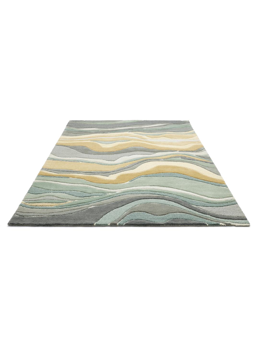 Rugvista premium - Marble - Green / Multicolor 250 x 300 cm Wool Rug ...