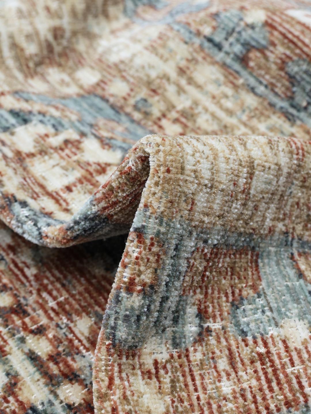 Rugvista core - Iramis - Rust Red / Green 200 x 300 cm Wool Rug - Rugvista