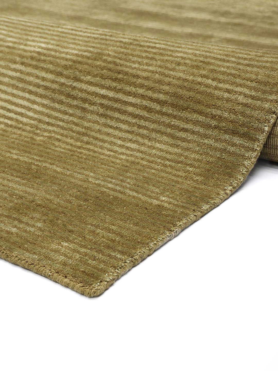 Rugvista premium - Fine Stripe - Olive Green, Runner 80 x 250 cm Rug ...