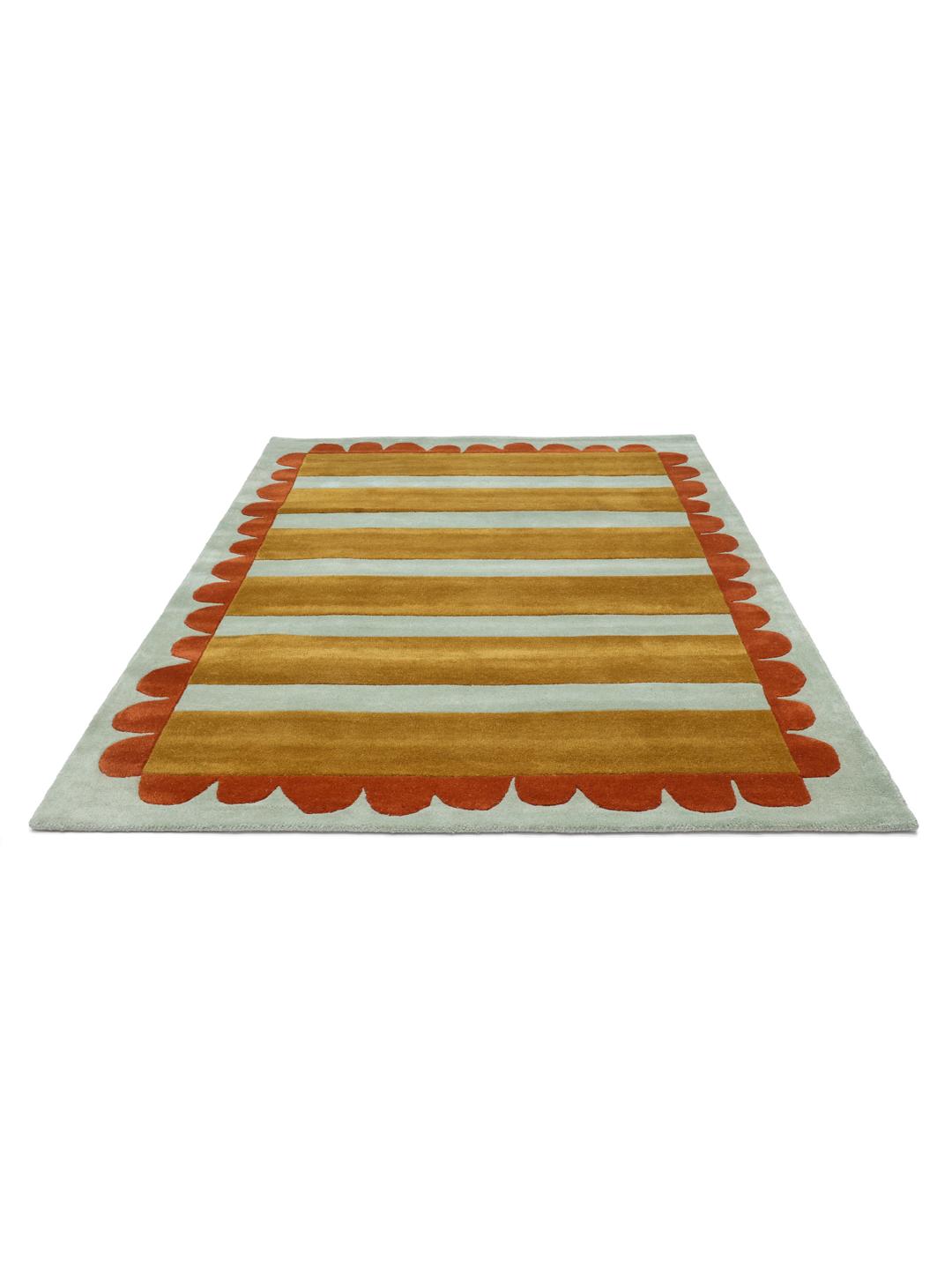 Rugvista premium - Liora - Green / Multicolor 140 x 200 cm Wool Rug ...