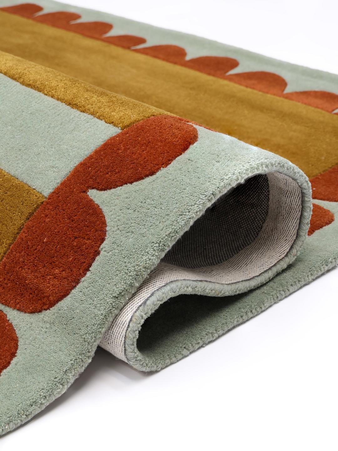 Rugvista premium - Liora - Green / Multicolor 140 x 200 cm Wool Rug ...