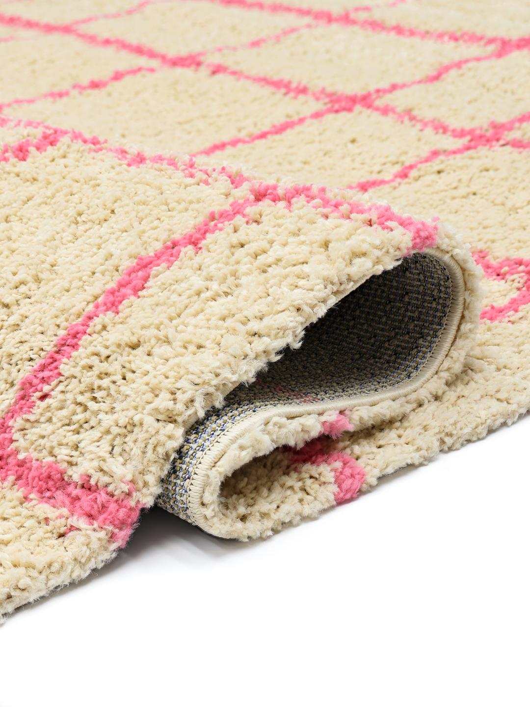 Rugvista essential - Grid - Beige / Pink 200 x 300 cm Rug - Rugvista
