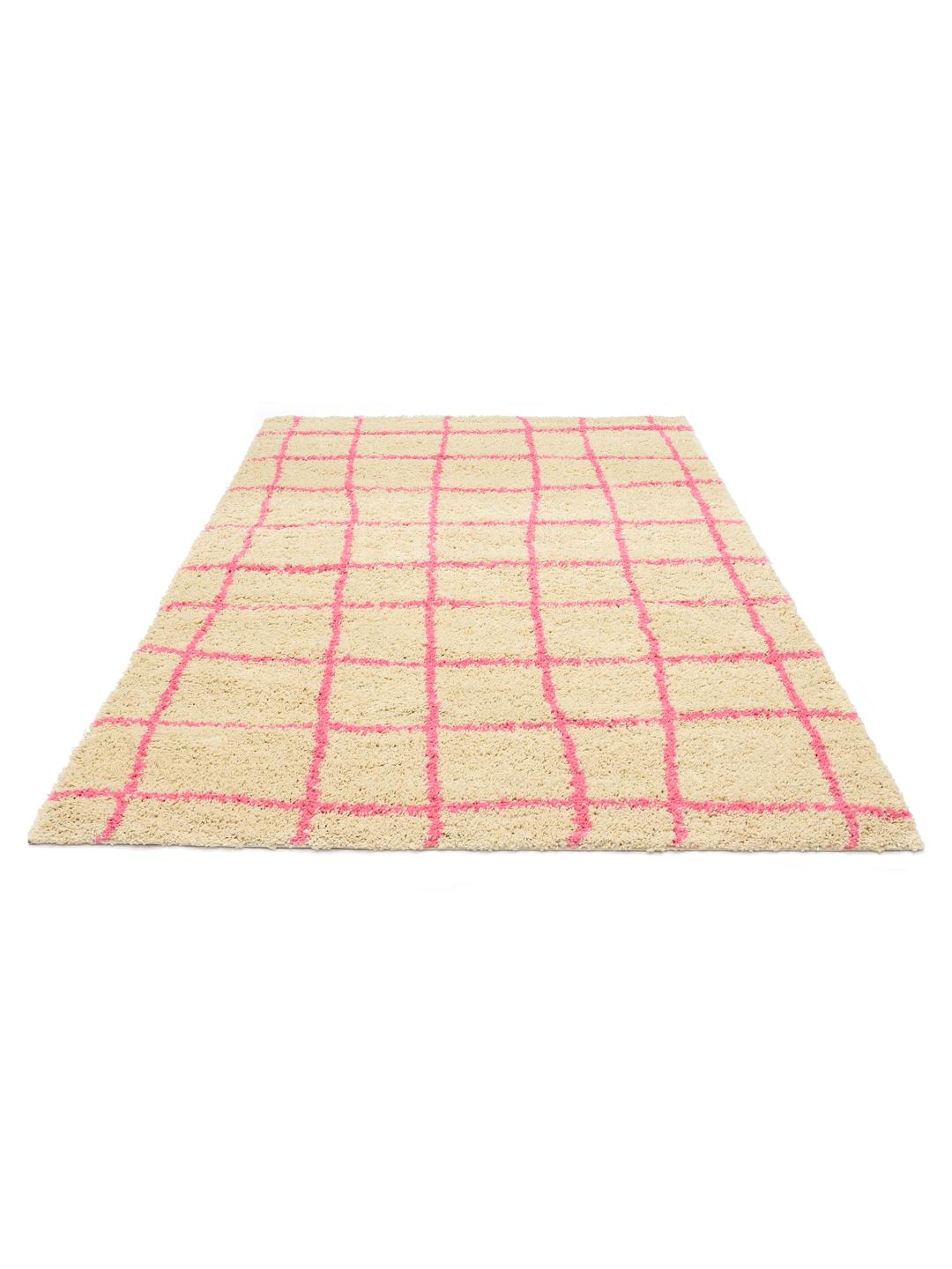 Rugvista essential - Grid - Beige / Pink 200 x 300 cm Rug - Rugvista