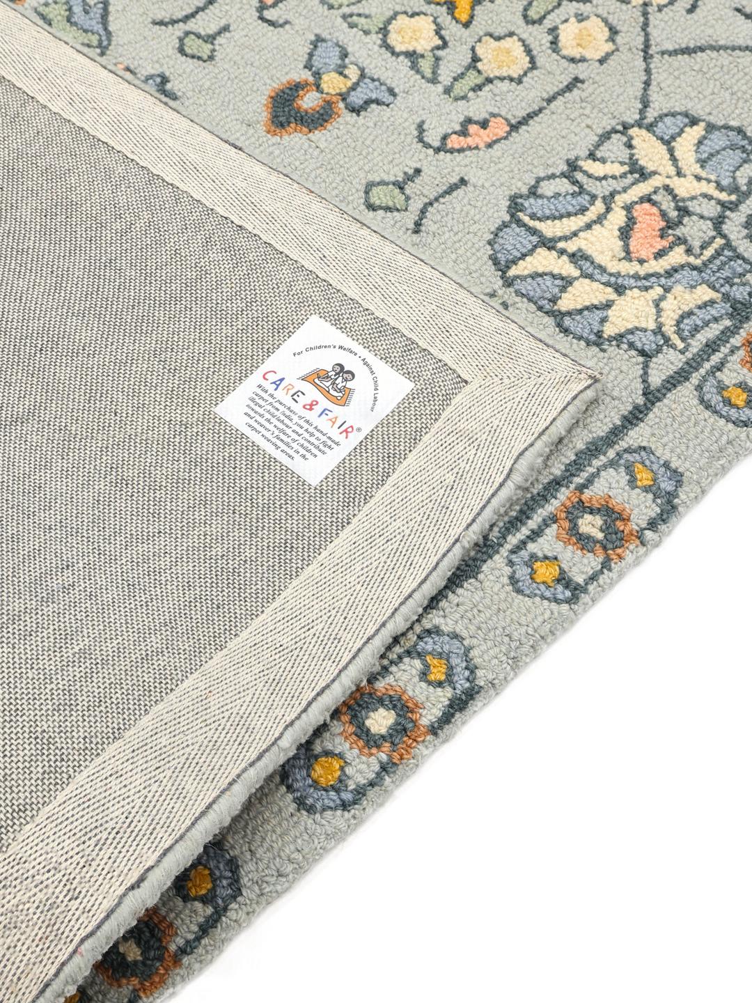 Rugvista premium - Vintage Poetry - Blue / Multicolor 160 x 230 cm Wool ...