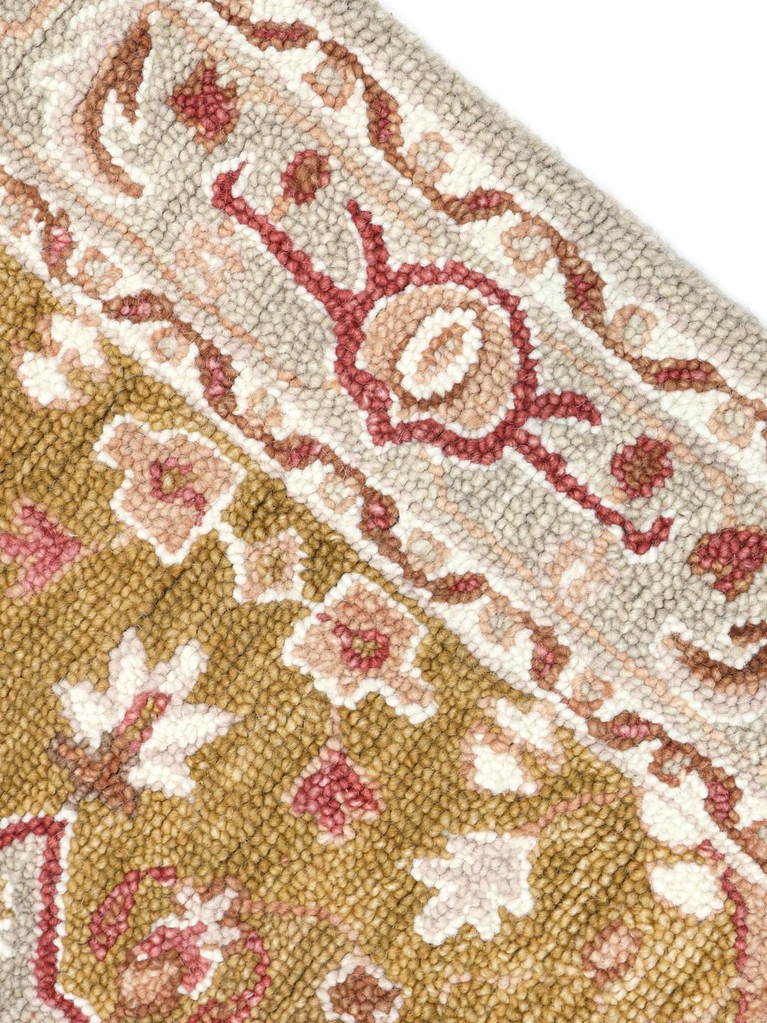 Rugvista premium - Zaria - Rose Clair / Jaune Moutarde 140 x 200 cm ...