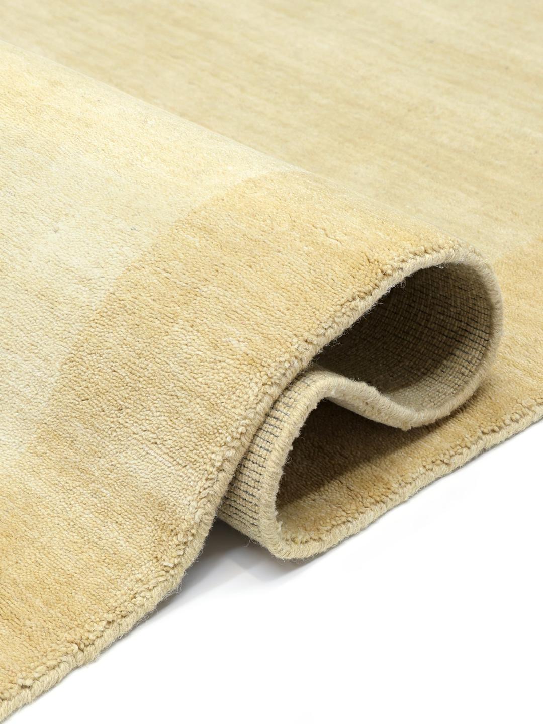 Rugvista premium - Handloom Frame - Støvet Gul 200 x 300 cm Ullteppe ...