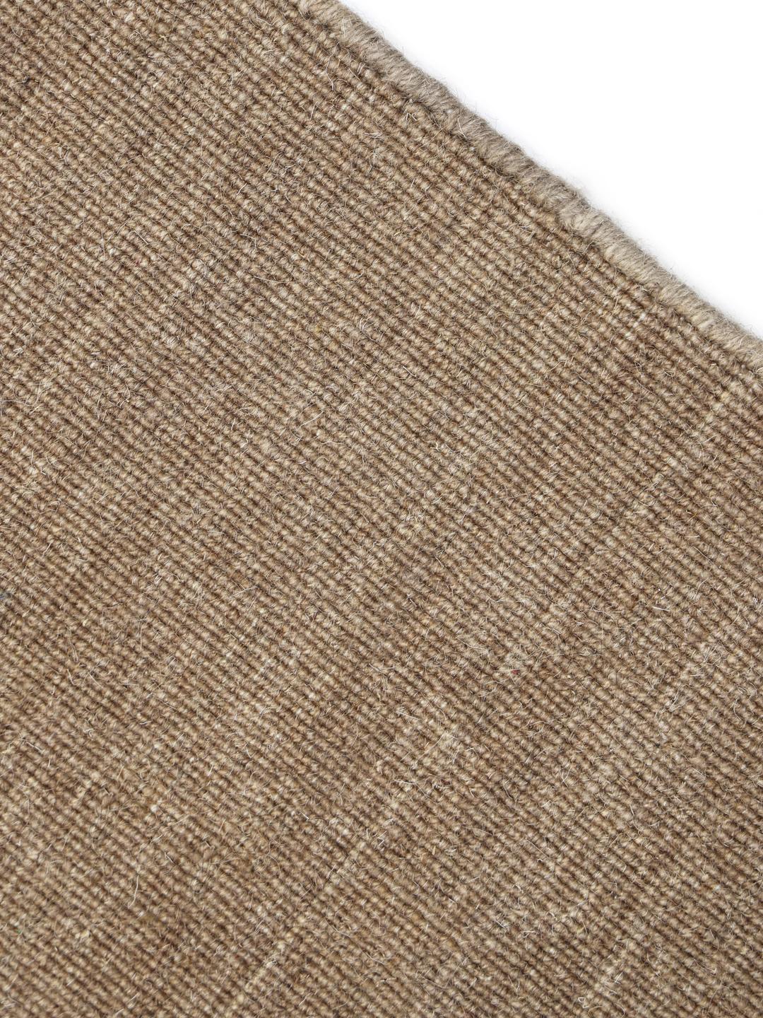 Rugvista core - Handloom flat - Lysebrun 200 x 250 cm Ullteppe - Rugvista