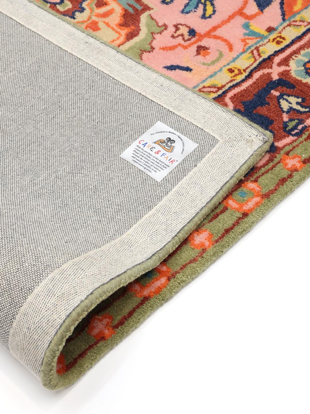 Rugvista premium - Saba - Rosa / Rød 200 x 300 cm Ullteppe - Rugvista