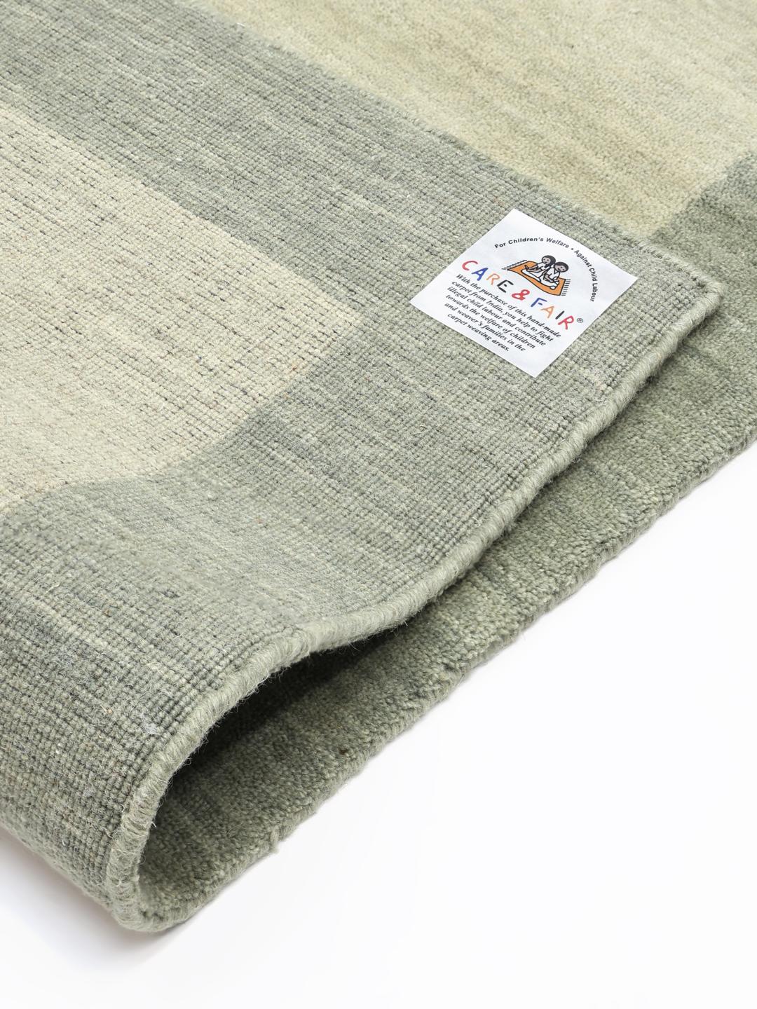 Rugvista premium - Handloom Frame - Grey / Green 200 x 300 cm Wool Rug ...