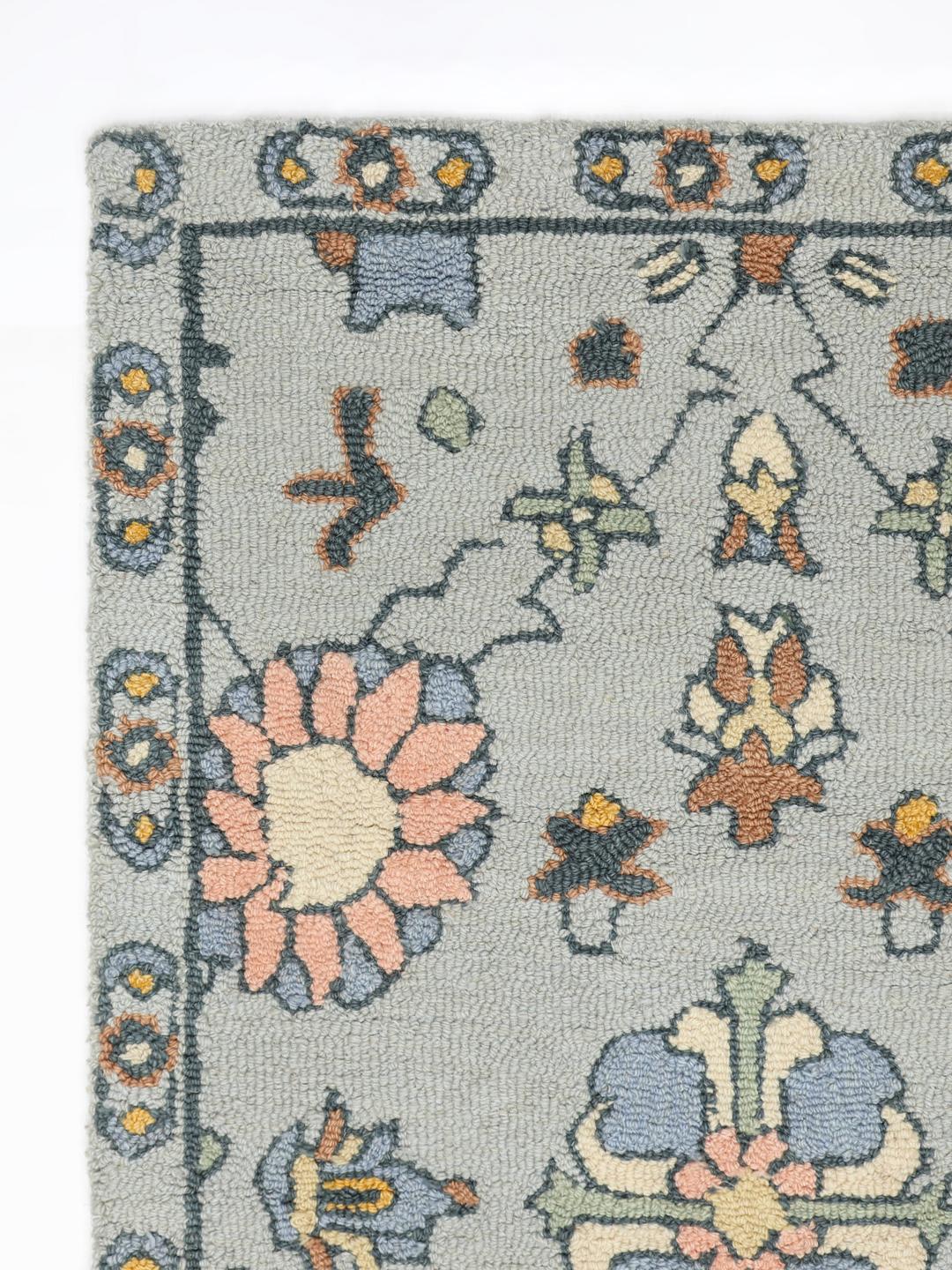 Rugvista premium - Vintage Poetry - Blue / Multicolor 250 x 350 cm Wool ...
