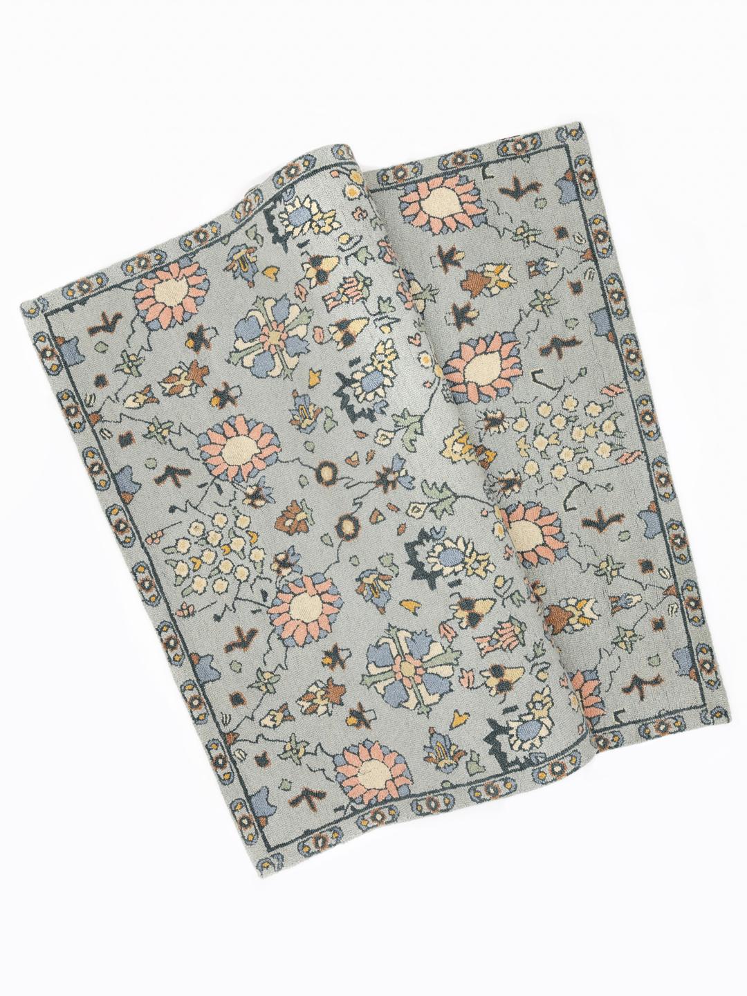 Rugvista premium - Vintage Poetry - Blue / Multicolor 250 x 350 cm Wool ...