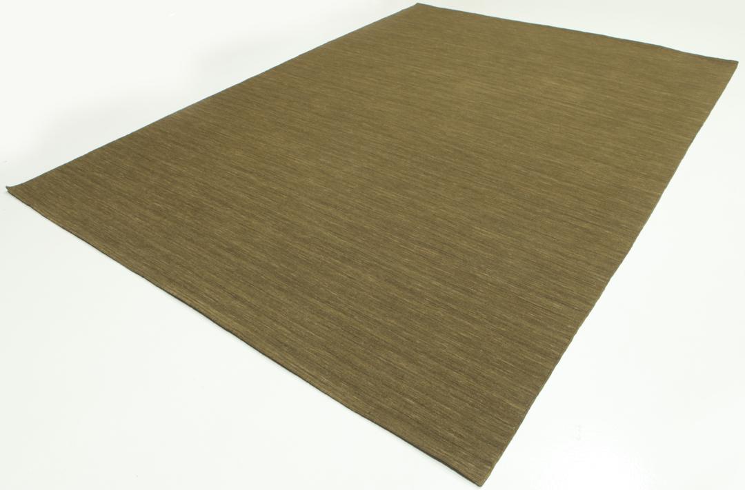 Rugvista core - Handloom flat - Olivegrün 250 x 350 cm Wollteppich ...