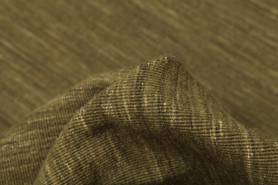 Rugvista core - Handloom flat - Olivegrün 250 x 350 cm Wollteppich ...