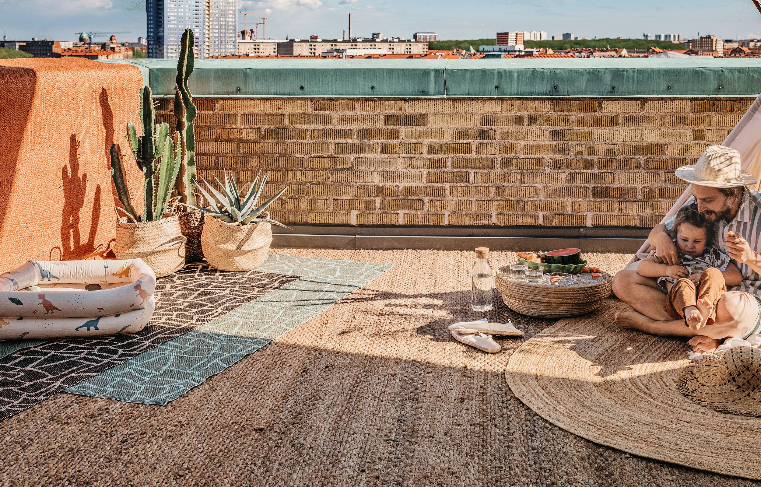 Siri Jute - Beige / Cremebeige 200 x 300 cm Juteteppich - Rugvista