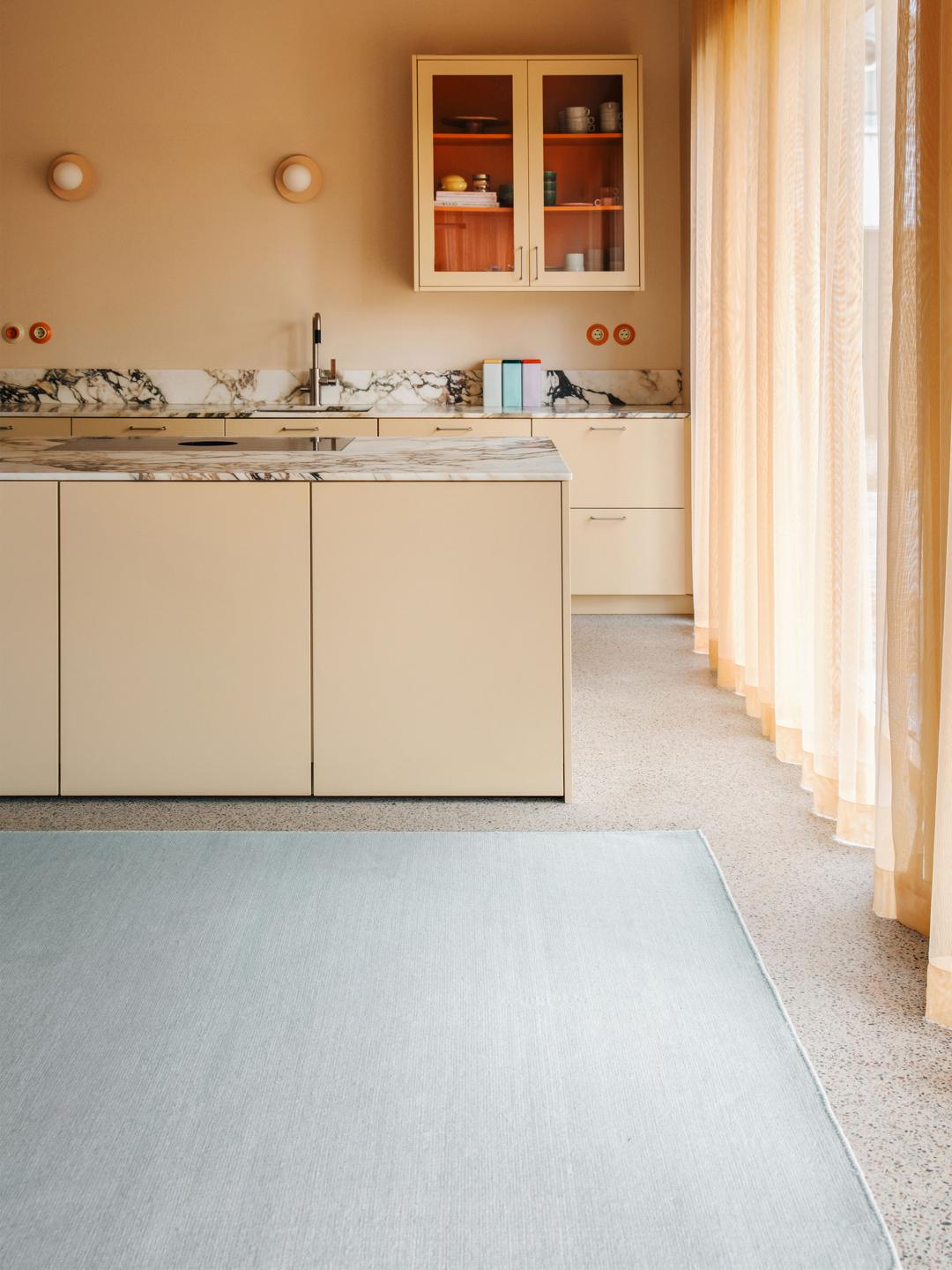 Rugvista core - Handloom flat - Prašnjava Plavi 300 x 400 cm Vuneni ...