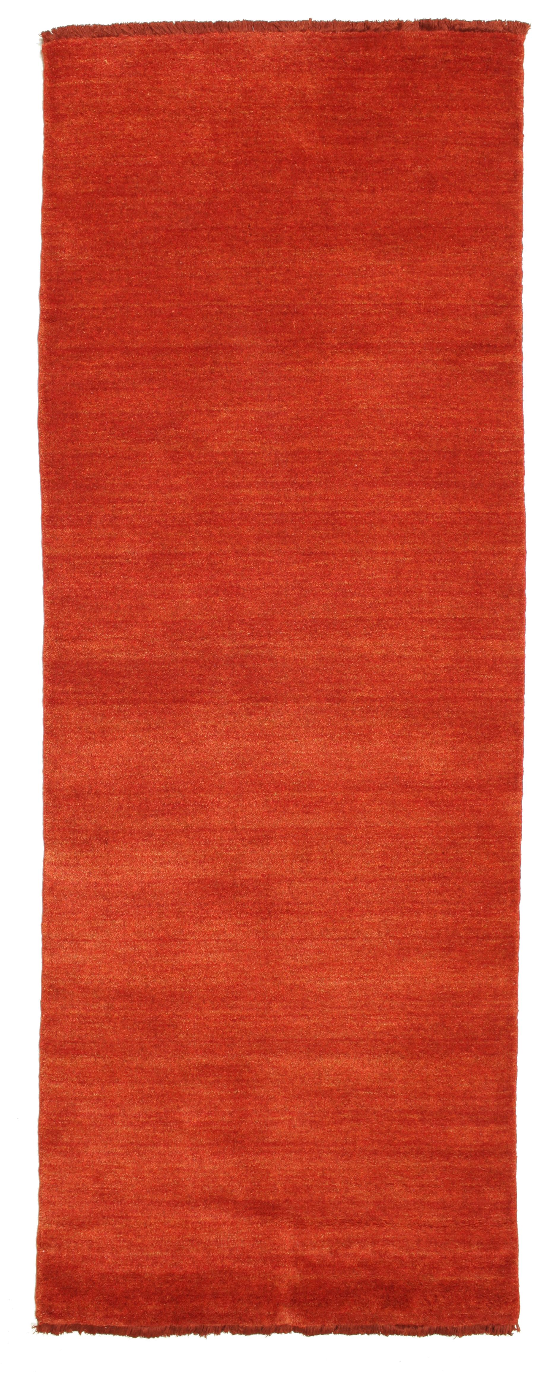 Rugvista premium - Handloom fringes - Rouge Rouille / Rouge, De passage ...
