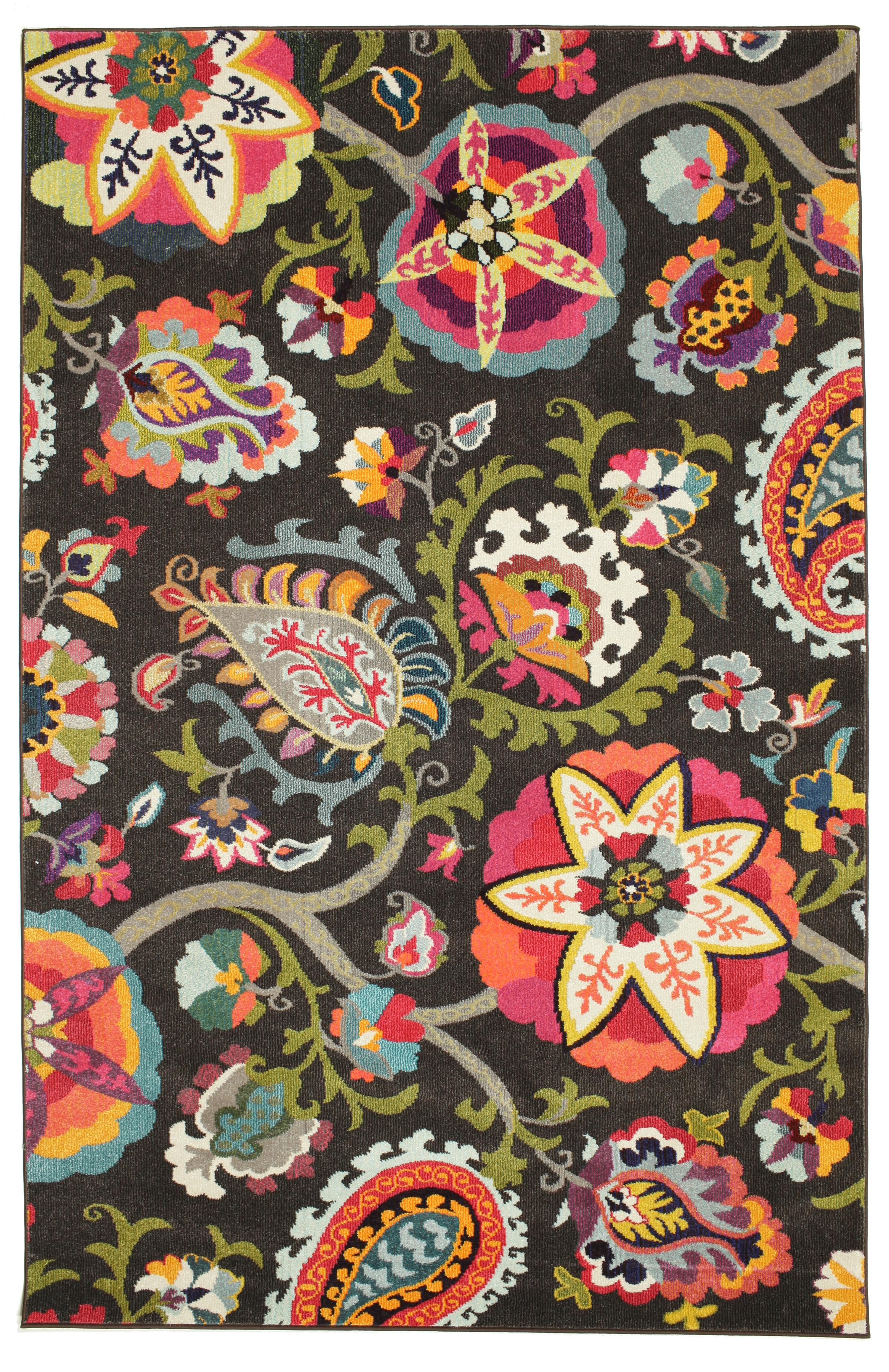 Rugvista essential - Allegra - Charcoal Grey / Multicolor 200 x 300 cm ...