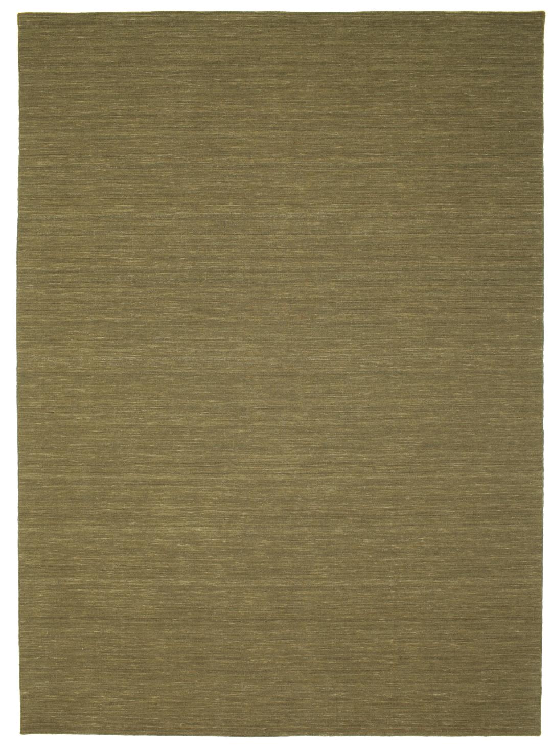 Rugvista core - Handloom flat - Olivegrün 250 x 350 cm Wollteppich ...