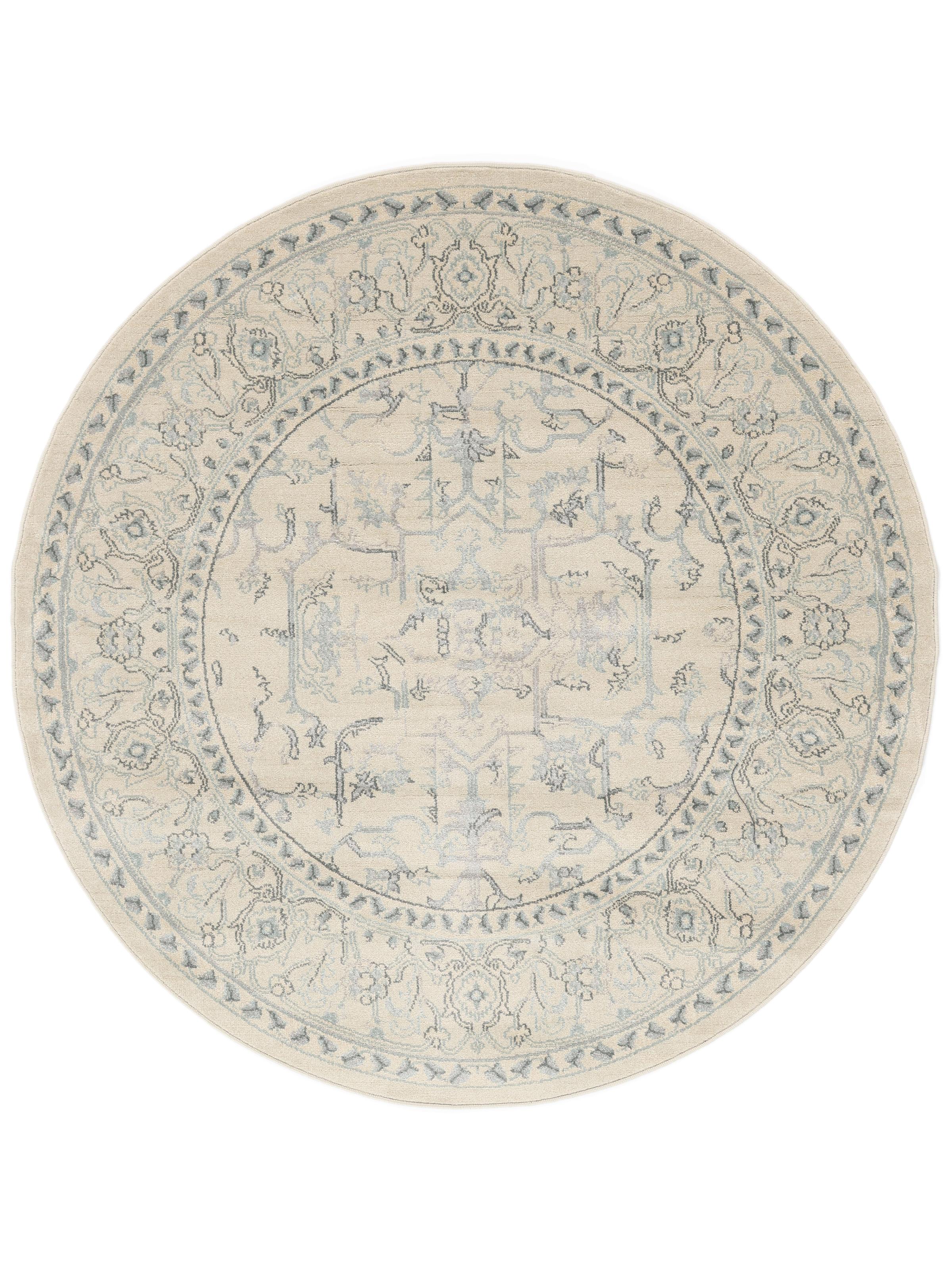 Rugvista core - Ziegler Manhattan - Beige / Light Blue, Round Ø 200 cm ...