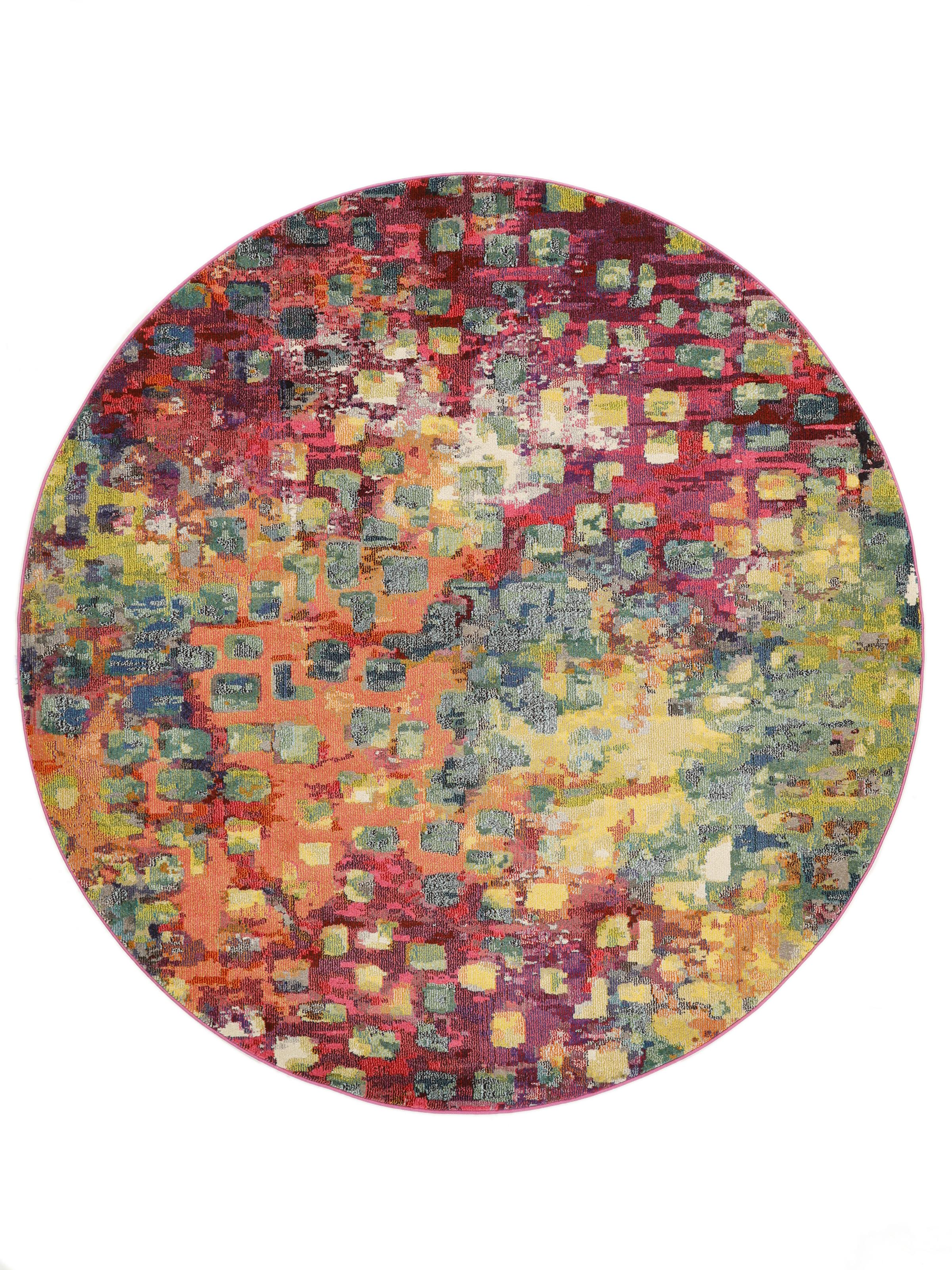 Rugvista essential - Davina - Multicolor, Round Ø 250 cm Rug - Rugvista