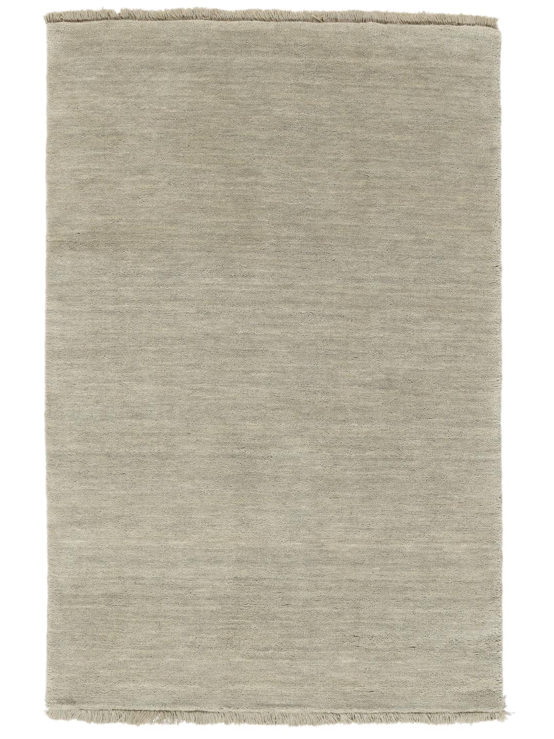 Rugvista premium - Handloom fringes - Lysegrøn / Grå 250 x 350 cm ...