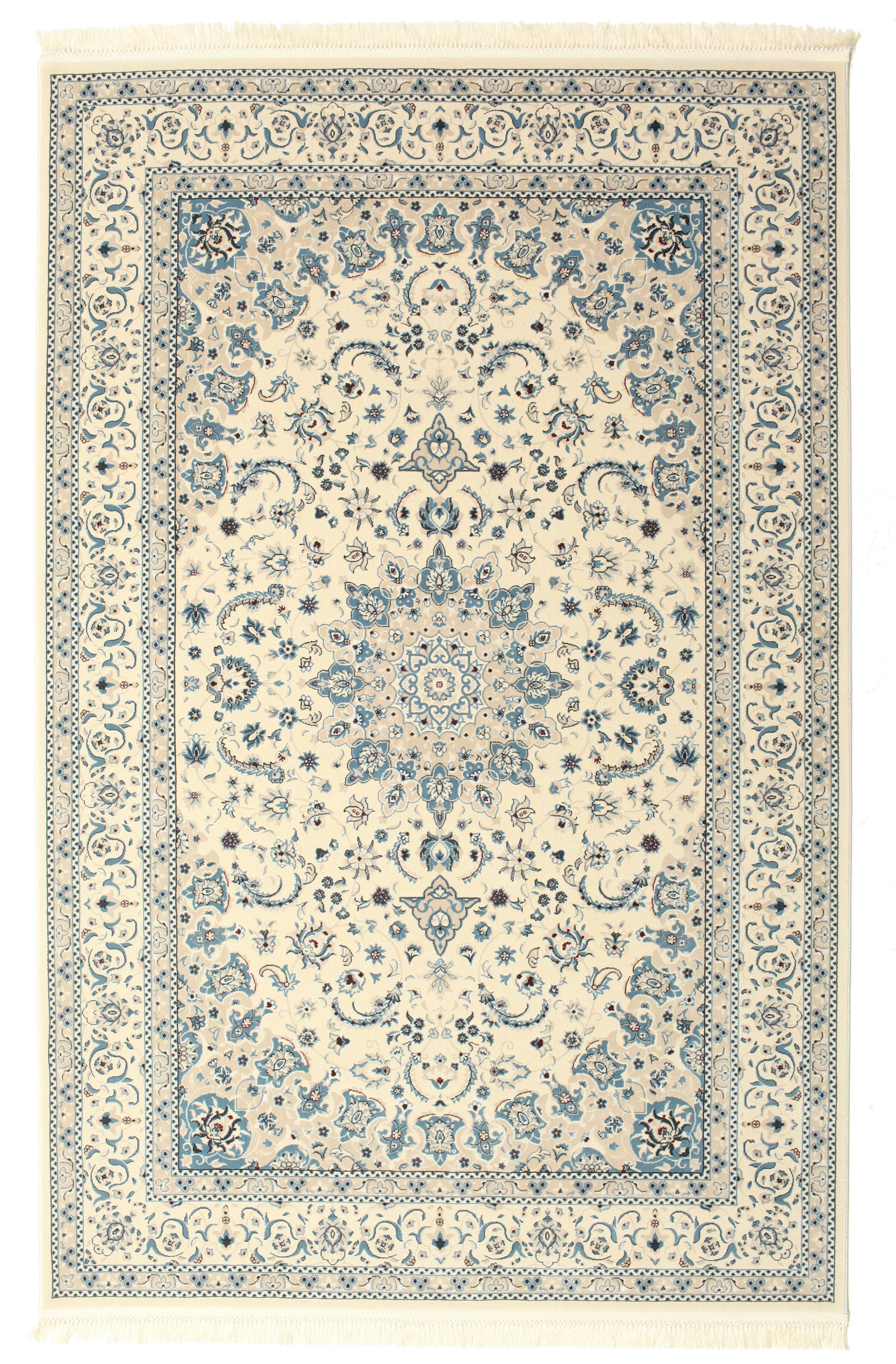 Rugvista core - Nain Emilia - Cream White / Light Blue 200 x 300 cm Rug ...