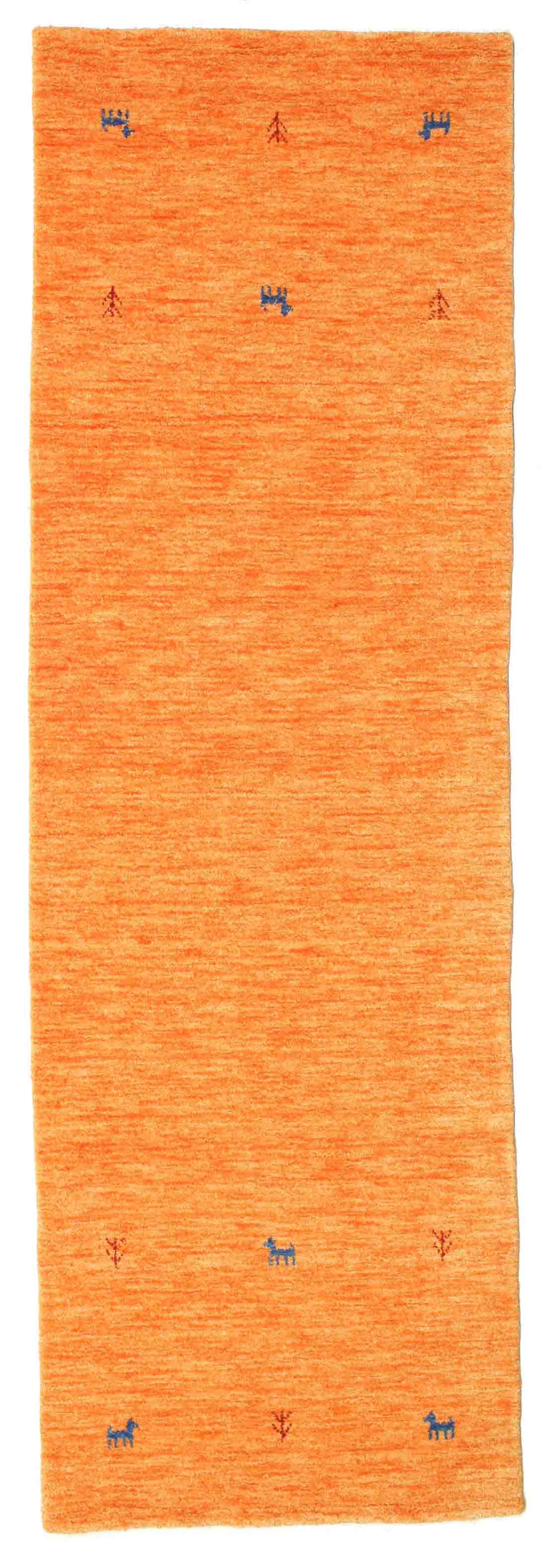 Gabbeh Loom Two Lines Orange L ufer 80 X 250 Cm Wollteppich Rugvista gabbeh-loom-two-lines-orange-l-ufer-80-x-250-cm-wollteppich-rugvista