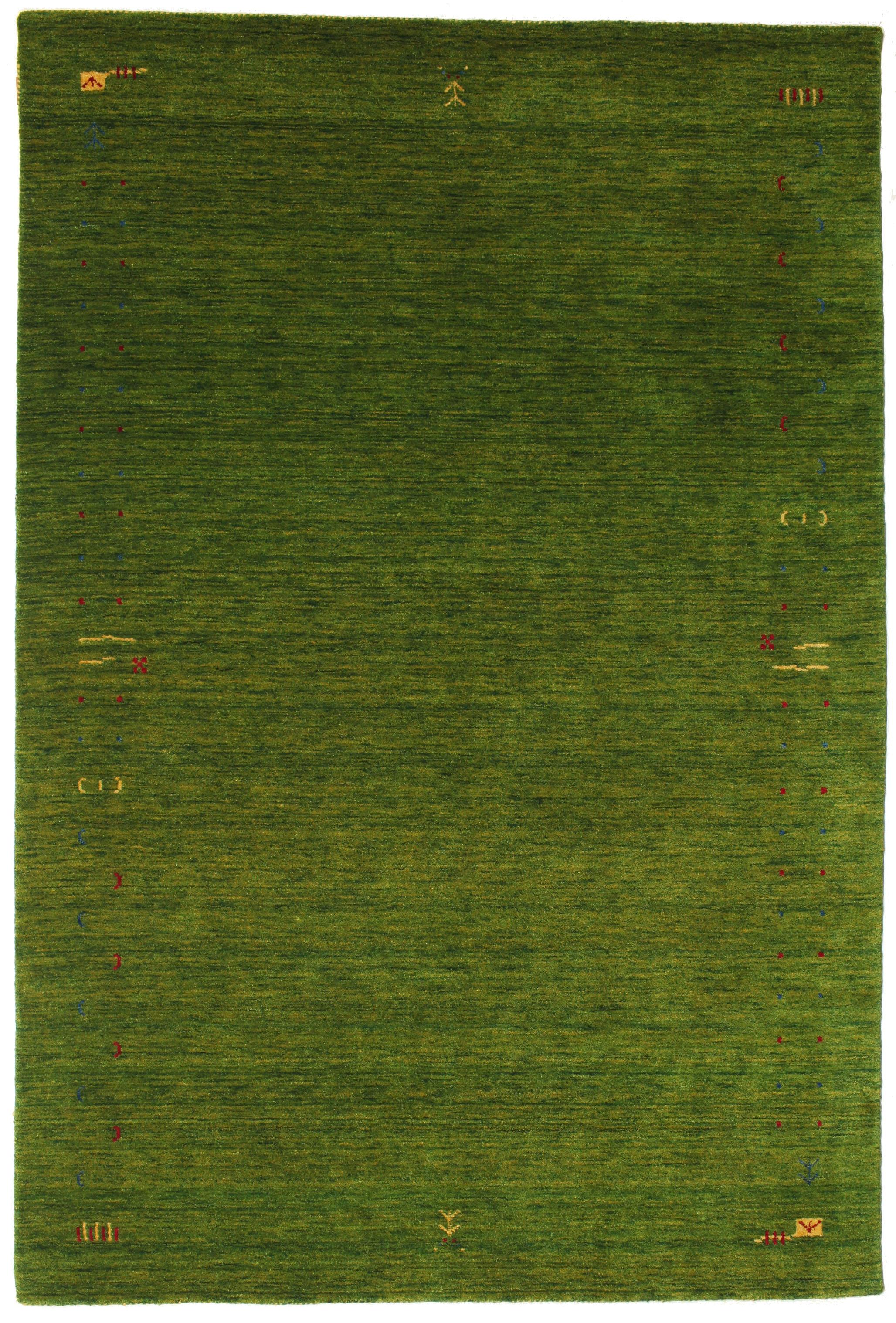 Rugvista premium - Gabbeh Loom Frame - Vert 190 x 290 cm Tapis De Laine ...