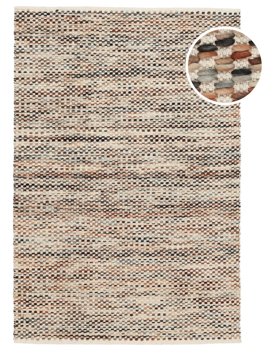 Rugvista core - Pebbles - Rust Red / Brown 200 x 300 cm Wool Rug - Rugvista