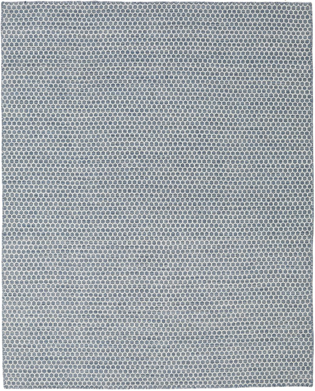 Rugvista core - Kelim Honey Comb - Blue 190 x 240 cm Wool Rug - Rugvista